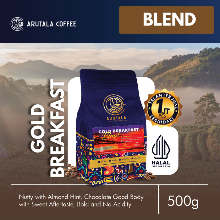 ARUTALA Kopi Gold Breakfast Blend 500 gram - Arutala