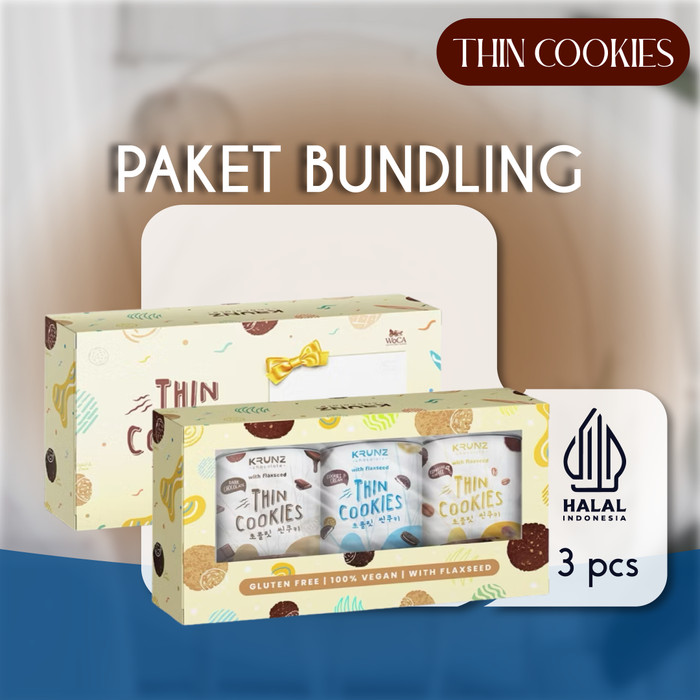 WoCA Paket Bundling Krunz Thin Cookies 3 Varian Rasa - Arutala